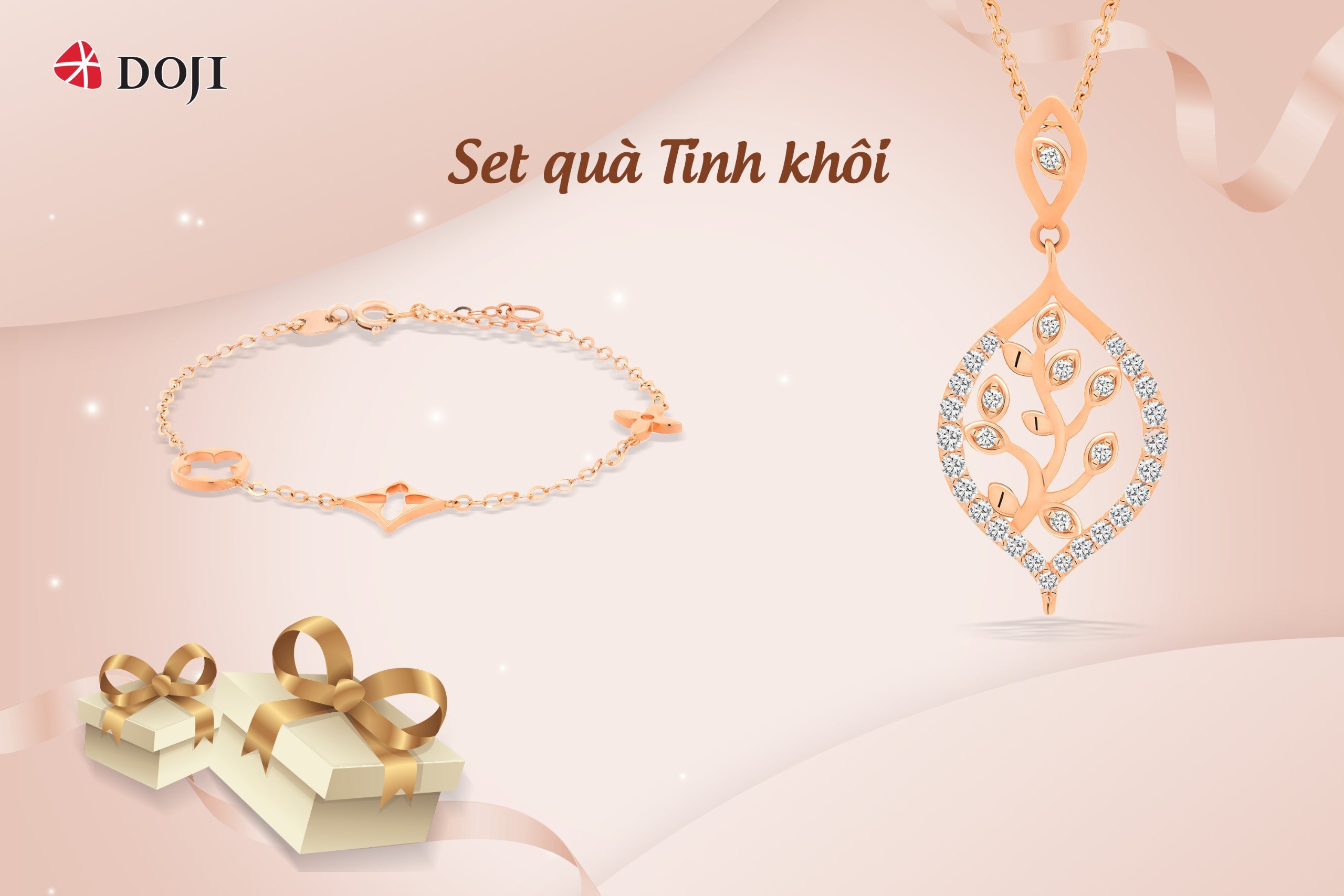 ƯU ĐÃI TỚI 25% TRANG SỨC SANG CHO NÀNG NHƯ Ý DỊP 20/10 - DOJI Group