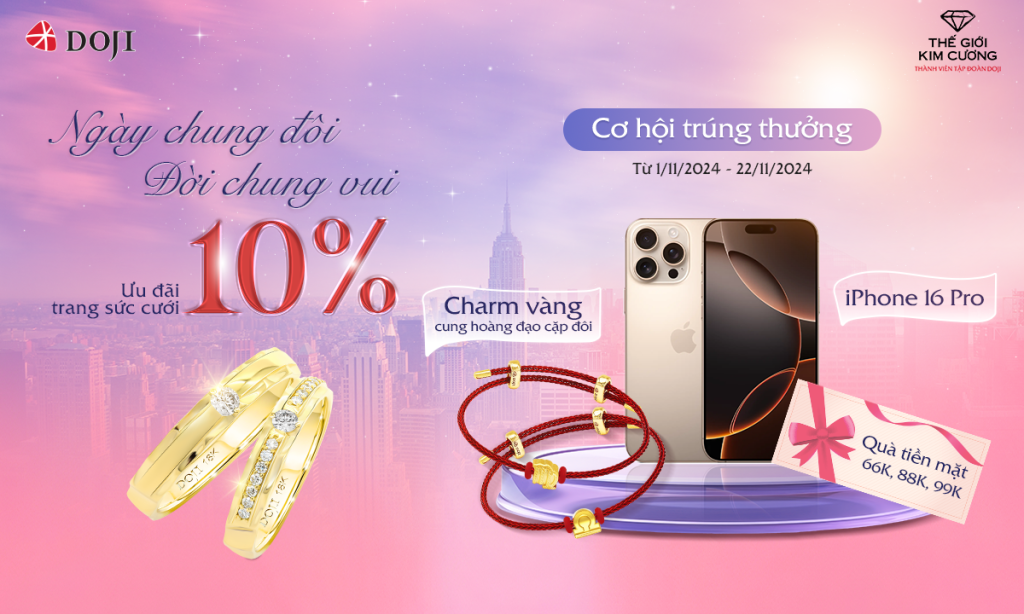 NGÀY ĐẠI HỶ NGẬP TRÀN HẠNH PHÚC CÙNG ƯU ĐÃI LỚN TỪ DOJI - DOJI Group