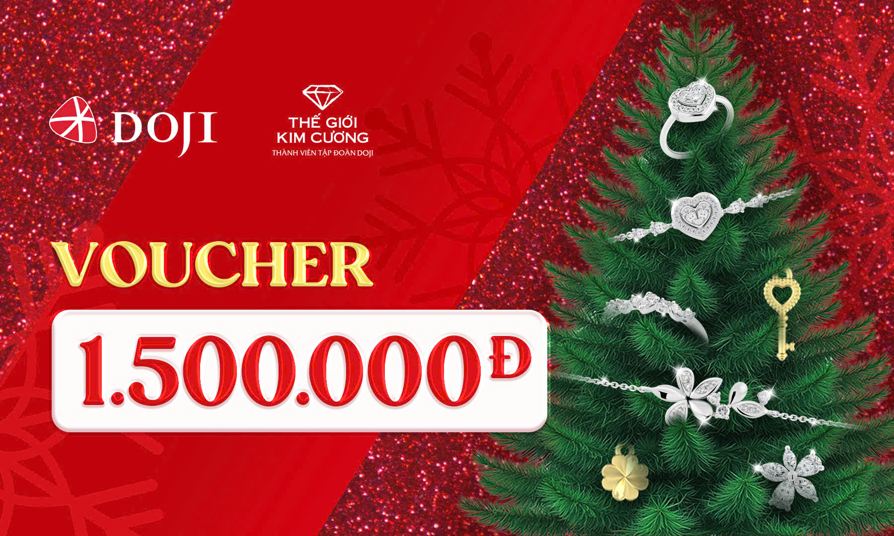 DOJI DÀNH TẶNG VOUCHER MUA TRANG SỨC DỊP GIÁNG SINH 2024 - DOJI Group